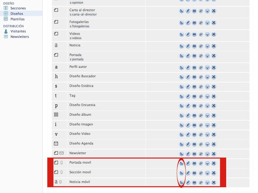 Como diseñar la versión móvil